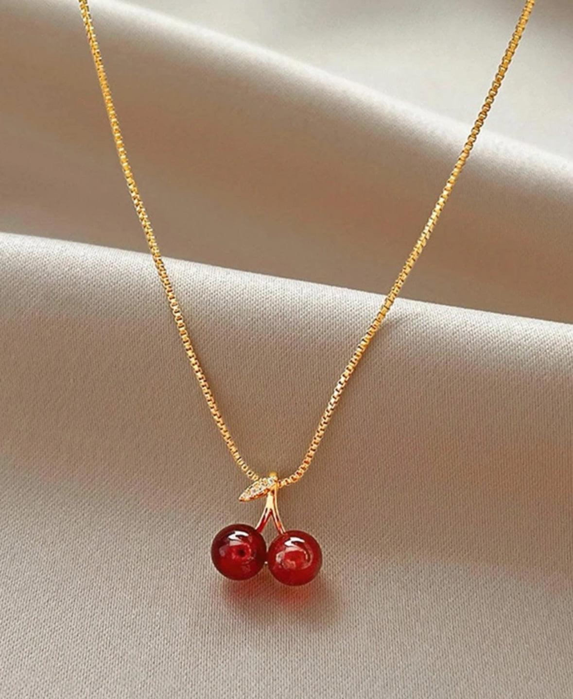 Cherry 🍒 charm necklace – sonyshabeauty
